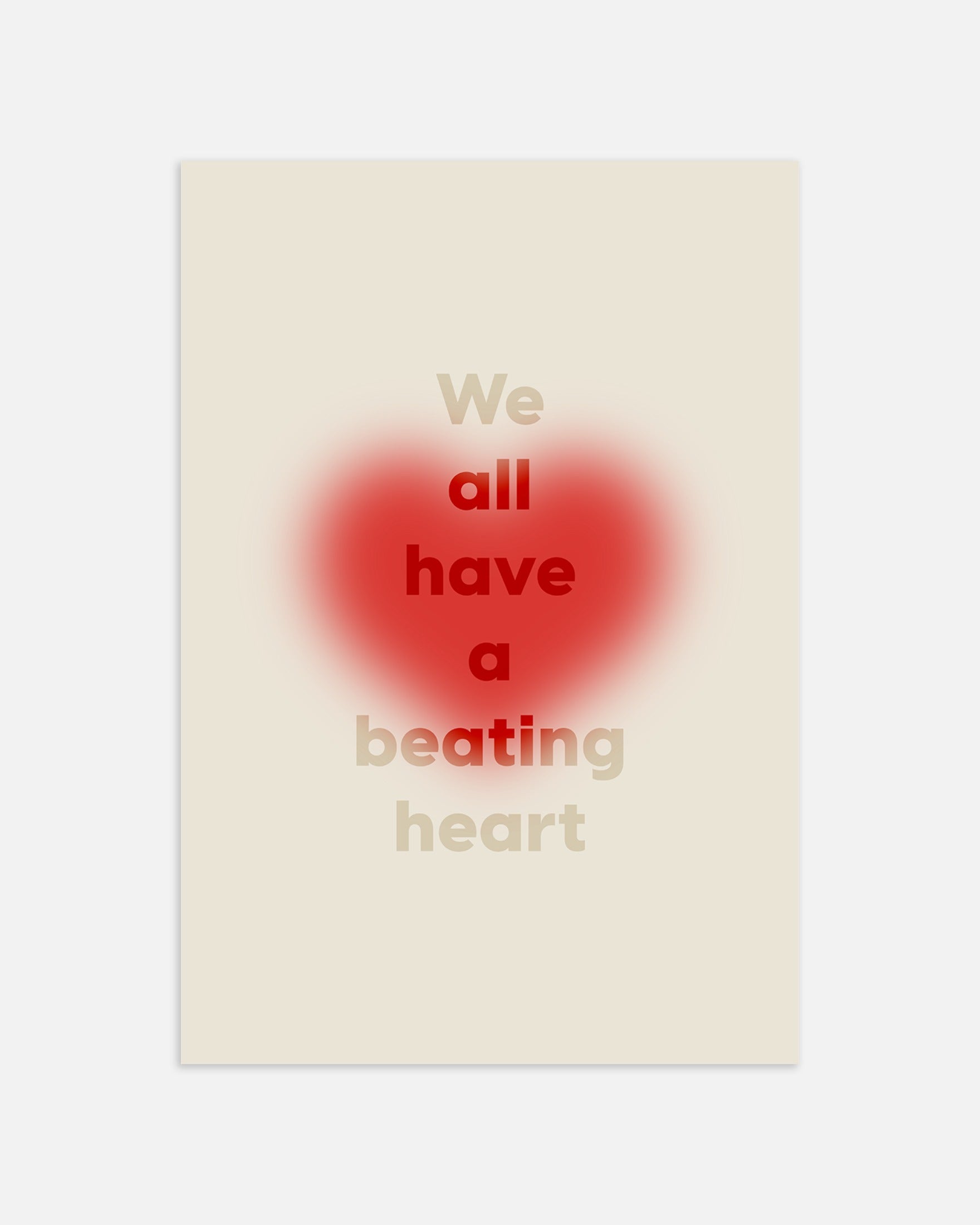 We've all got a Beating Heart - Love, Romantic Print | Wall Art for ...