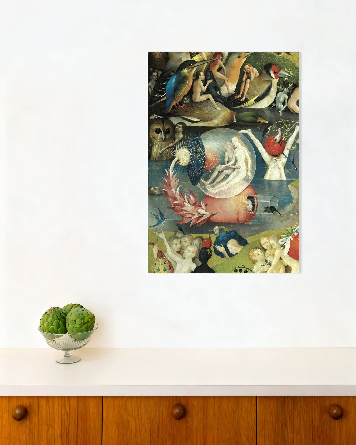 Bosch Detail Poster: The Bubble and the Birds | Posterscape.nz