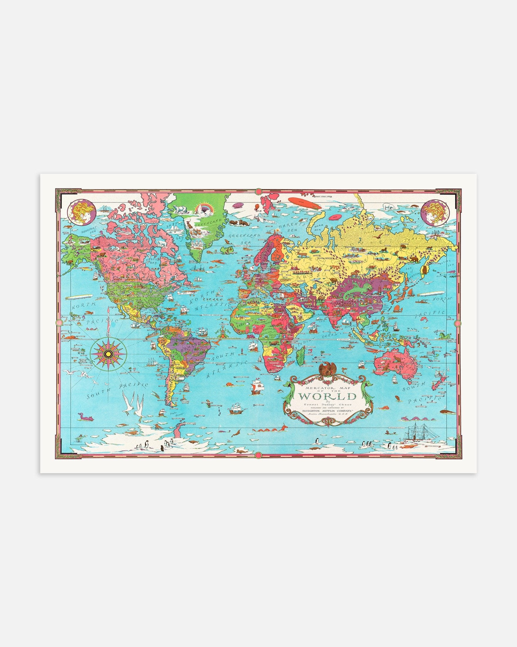 World map (1931) - Poster | Wall Art Print | Posterscape.nz